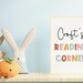 DIGITAL FILE Reading Corner Poster Reading Corner Sign - Etsy