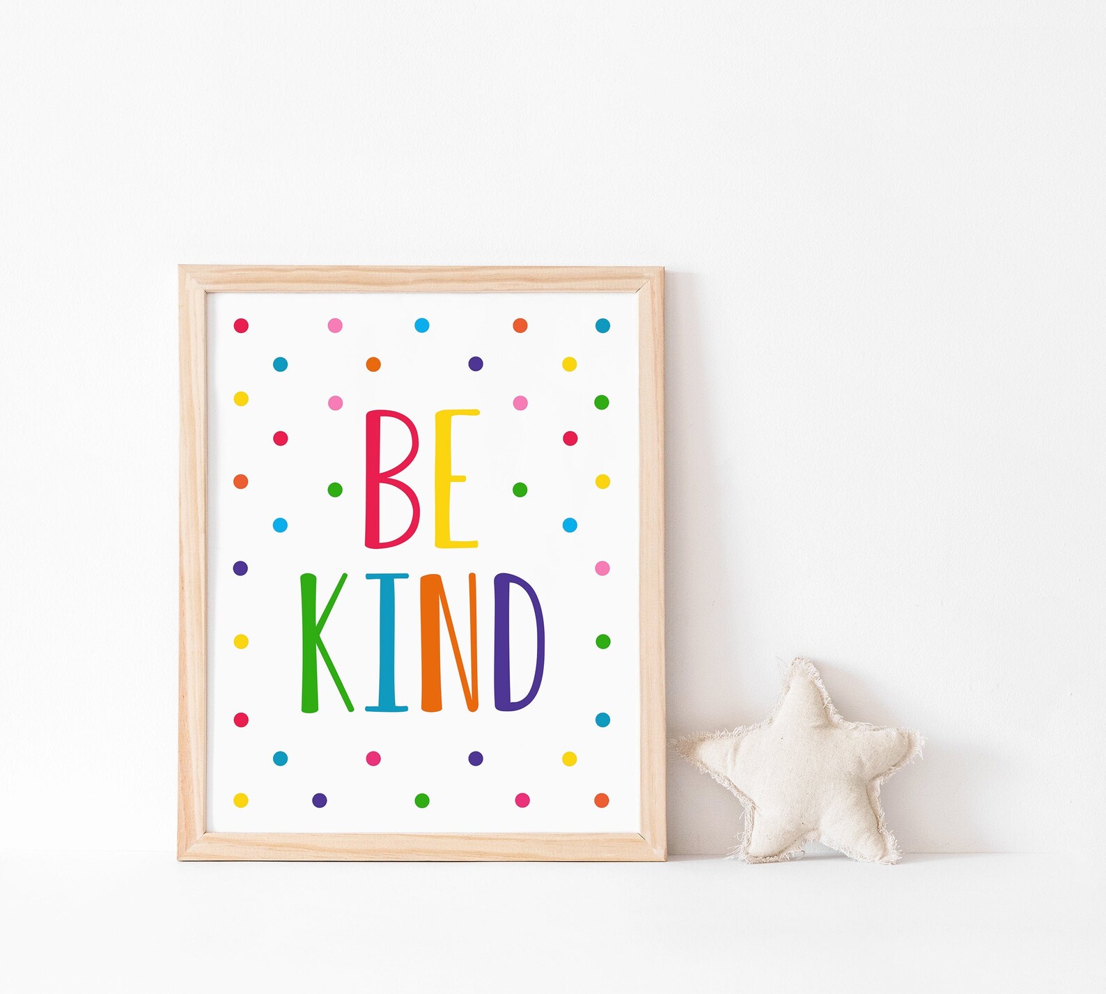 Be Kind Printable Be Kind Wall Art Nursery Print Kids Room | Etsy