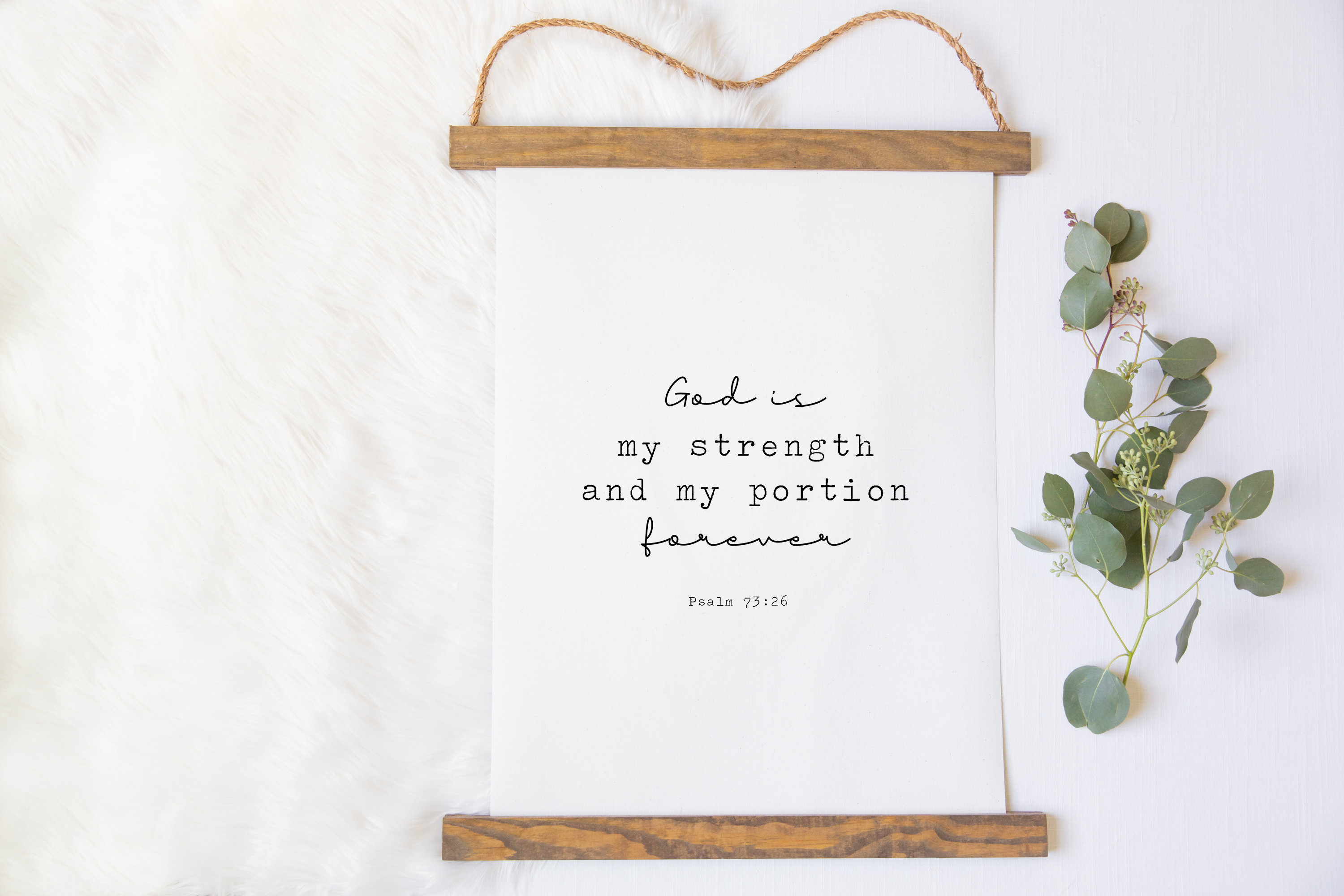 Psalm 73:26 God Is My Strength And My Portion Forever Bible | Etsy