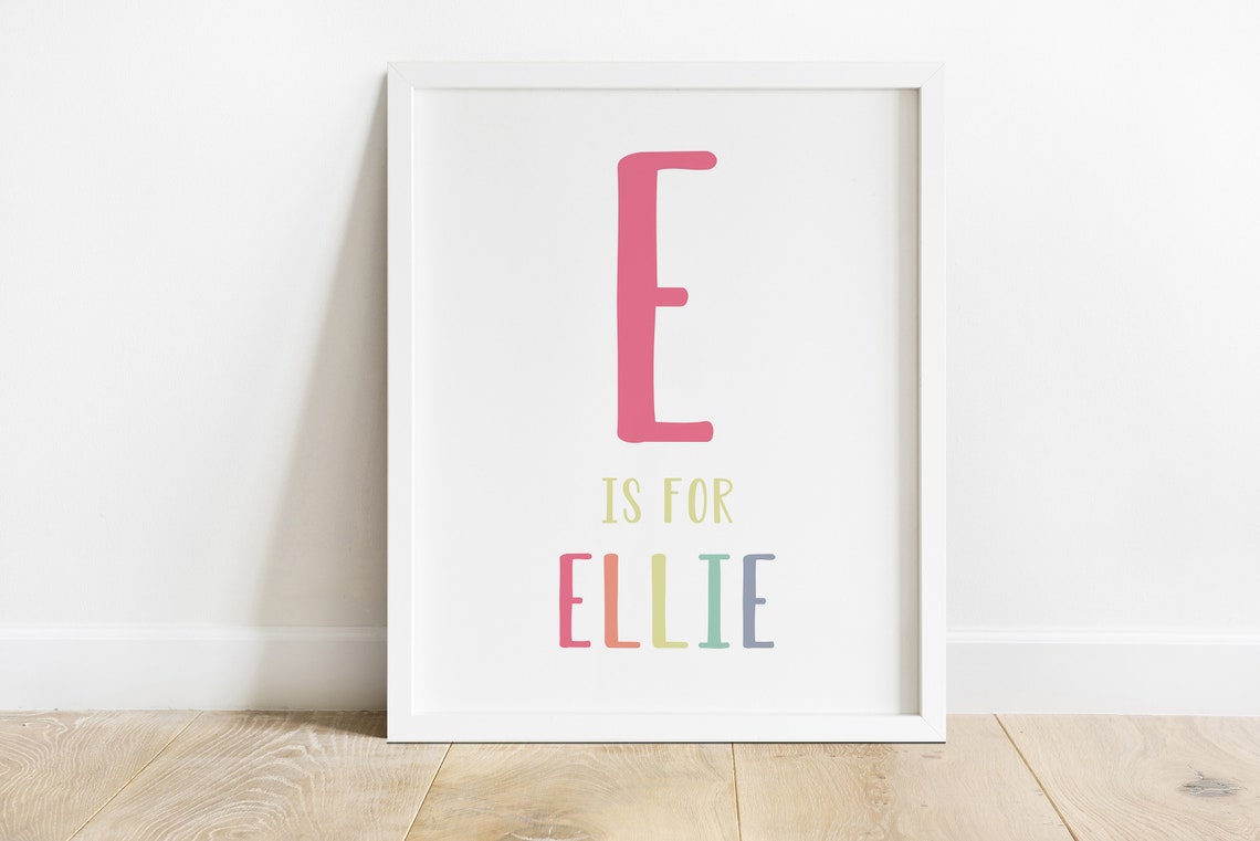 DIGITAL FILE Name Print Printable Name Art Name Wall Decor | Etsy