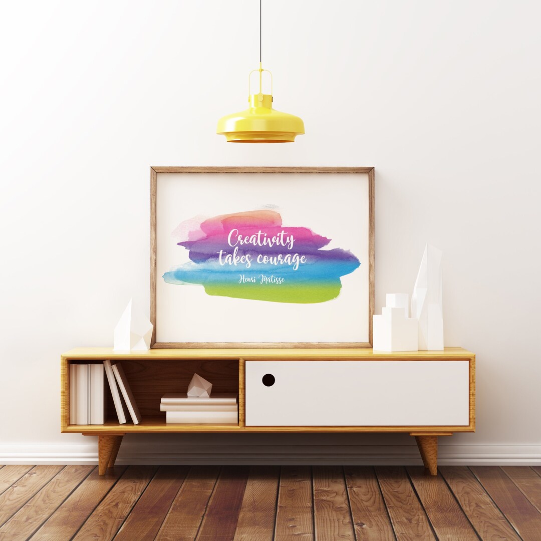 Creativity Takes Courage Quote Print, Creativity Takes Courage Print ...