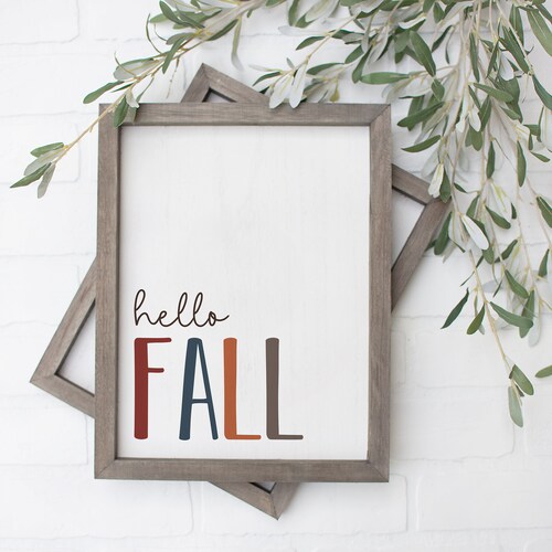 Fall Printable Sign Fall Wall Art Printable Art Autumn - Etsy