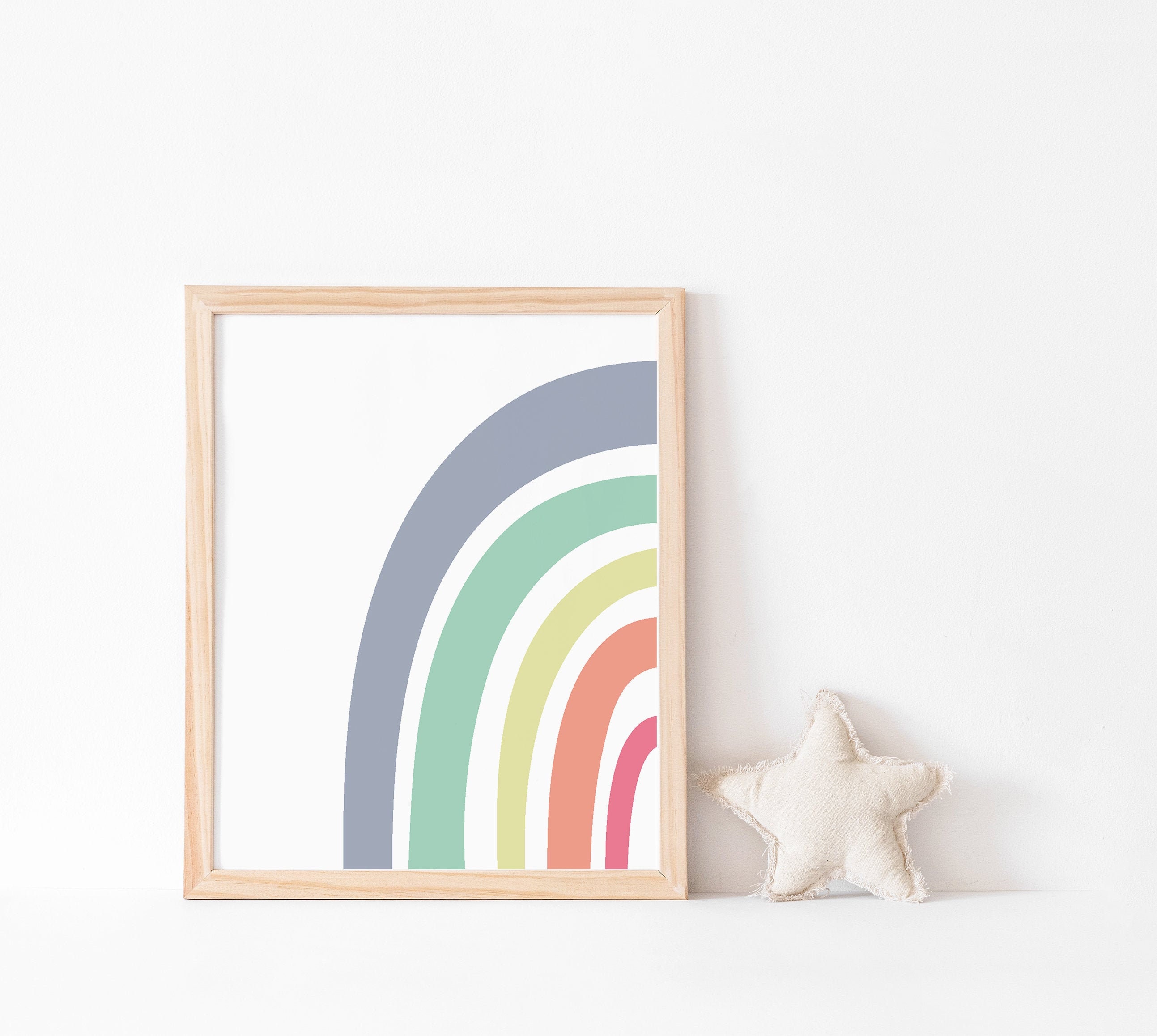 Rainbow Printable Rainbow Print Nursery Rainbow Print Art | Etsy
