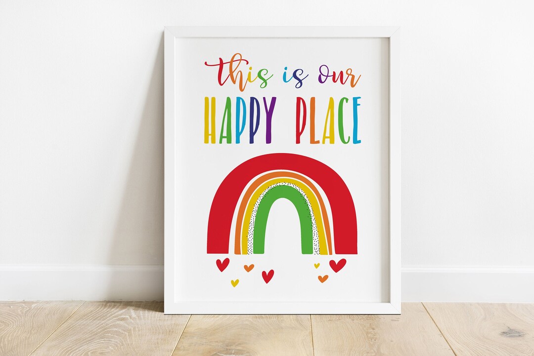 DIGITAL FILE, This is Our Happy Place, Shared Room Signs, Playroom ...