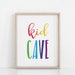 Kids Cave Sign Kids Cave Print Kids Room Decor Kids Wall - Etsy