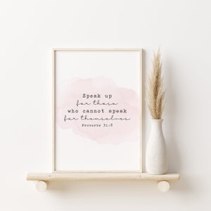 Proverbs 31:8, Bible Verse Printable, Bible Verse Wall Art, Scripture ...