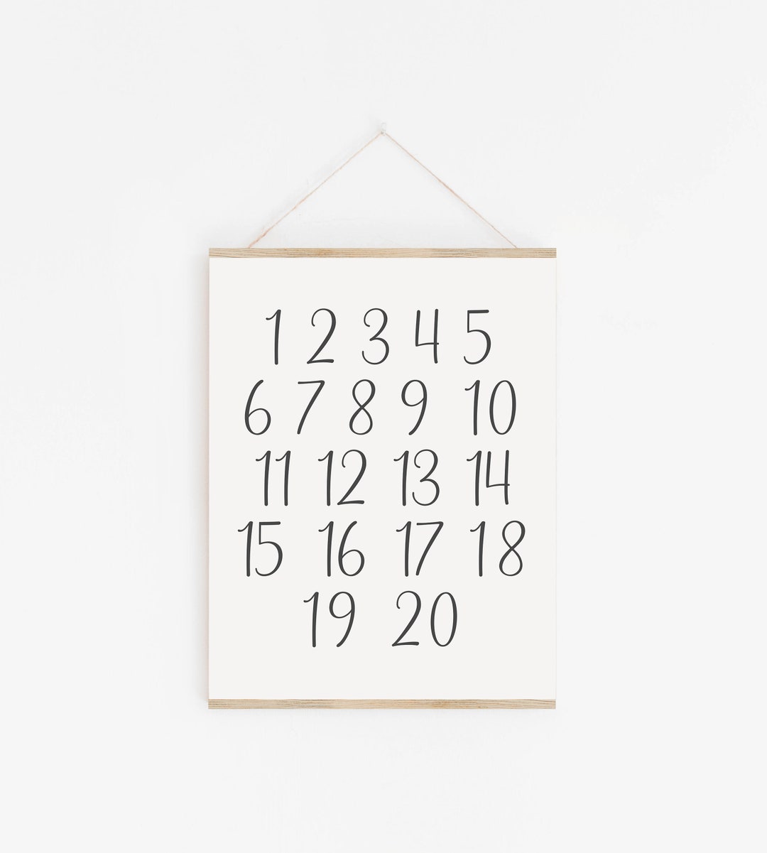 123 Poster, Number Poster, Number Wall Art, Nursery Decor, Nursery Wall ...