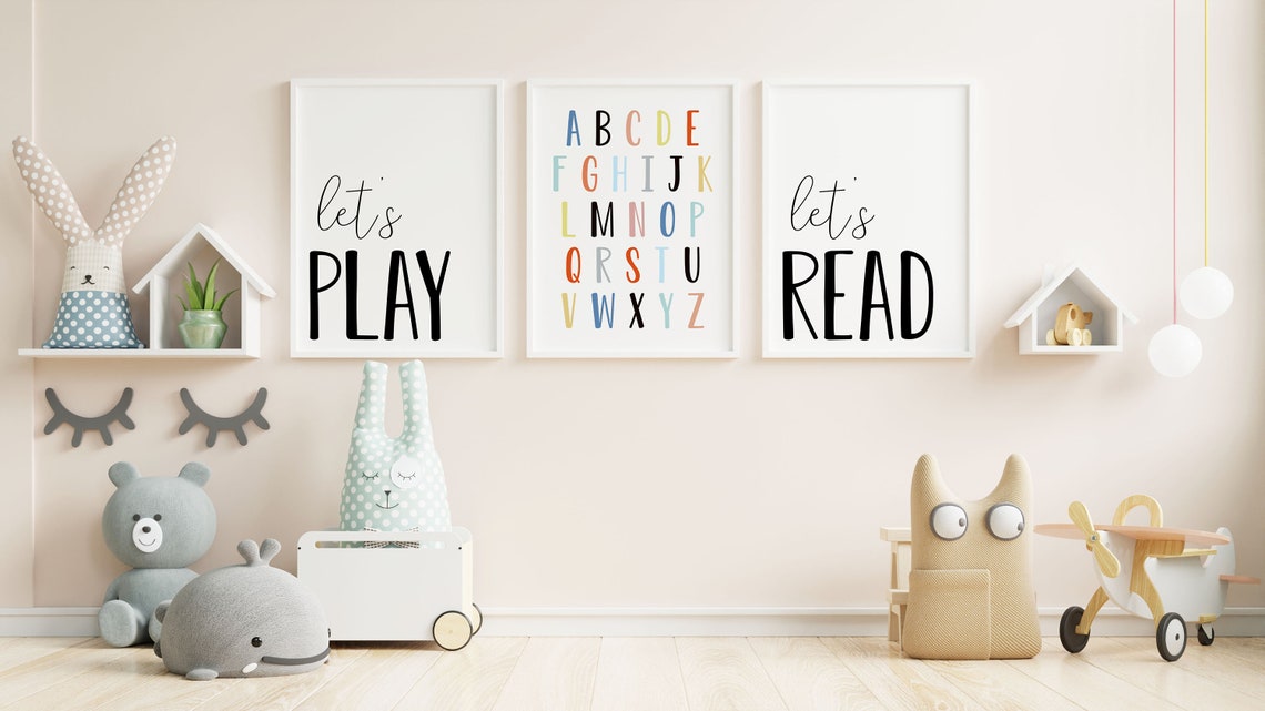 DIGITAL FILE Alphabet Poster for Kids Alphabet Printable - Etsy