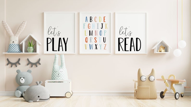 DIGITAL FILE Alphabet Poster for Kids Alphabet Printable - Etsy