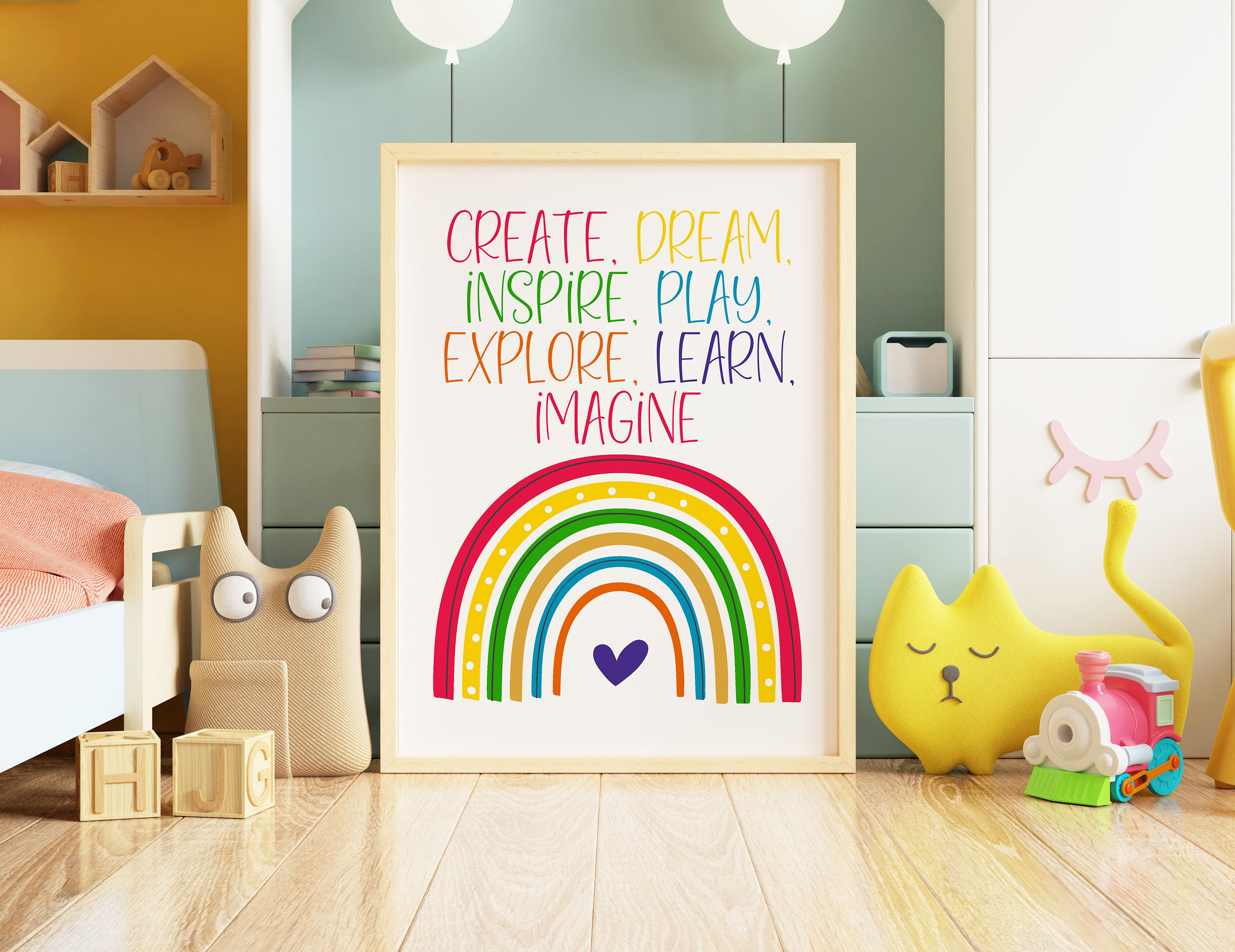 Create Dream Inspire Play Explore Learn Imagine Classroom | Etsy