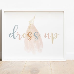 DIGITAL FILE, Dress up Station, Girls Room Decor, Girls Room Print ...