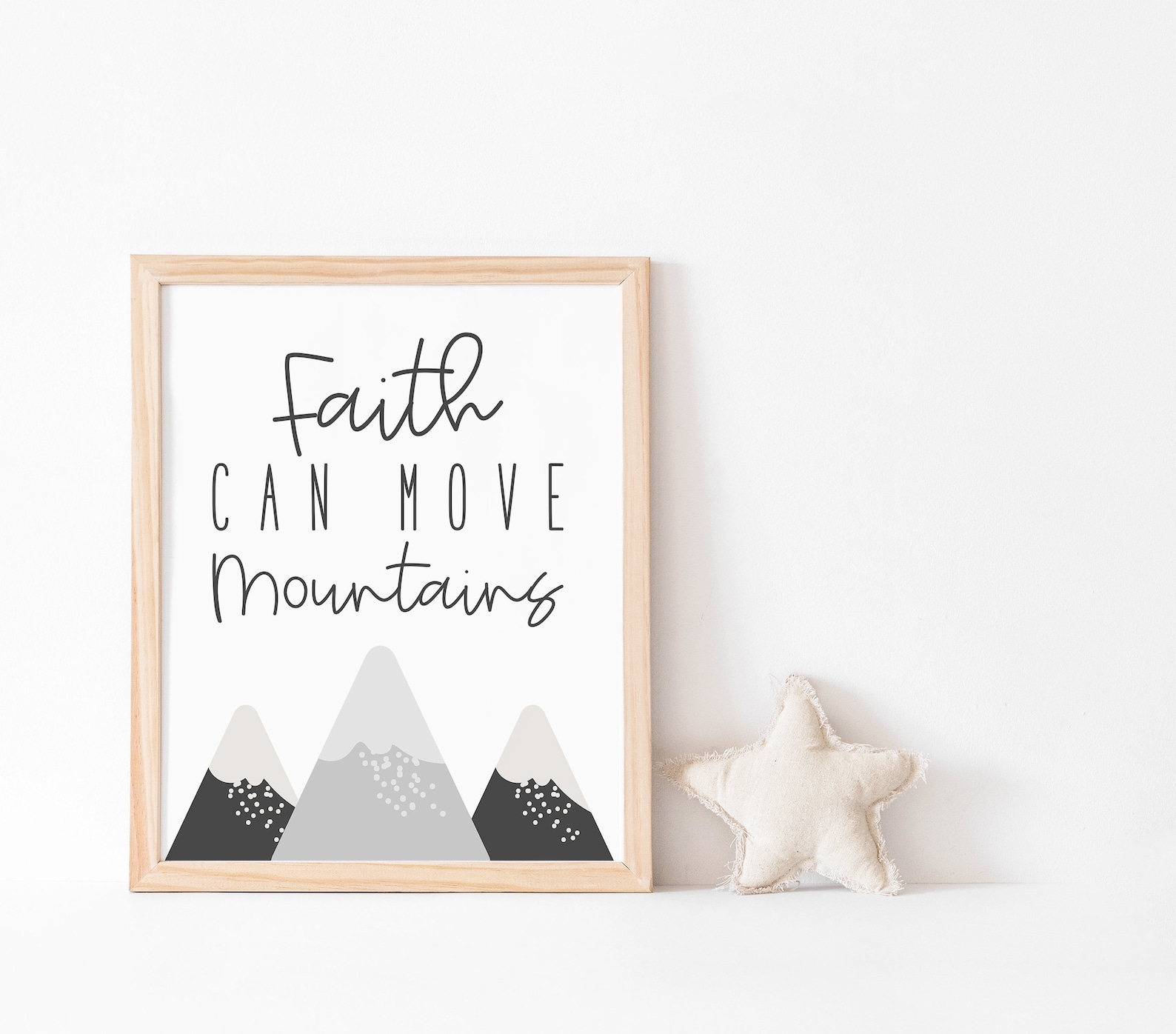 Faith Can Move Mountains Printable Christian Printable | Etsy