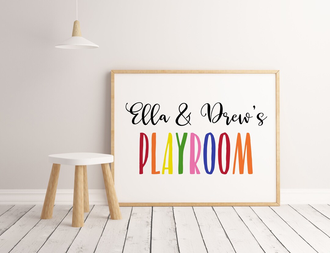 DIGITAL FILE, Personalized Playroom Printable, Playroom Decor, Playroom ...