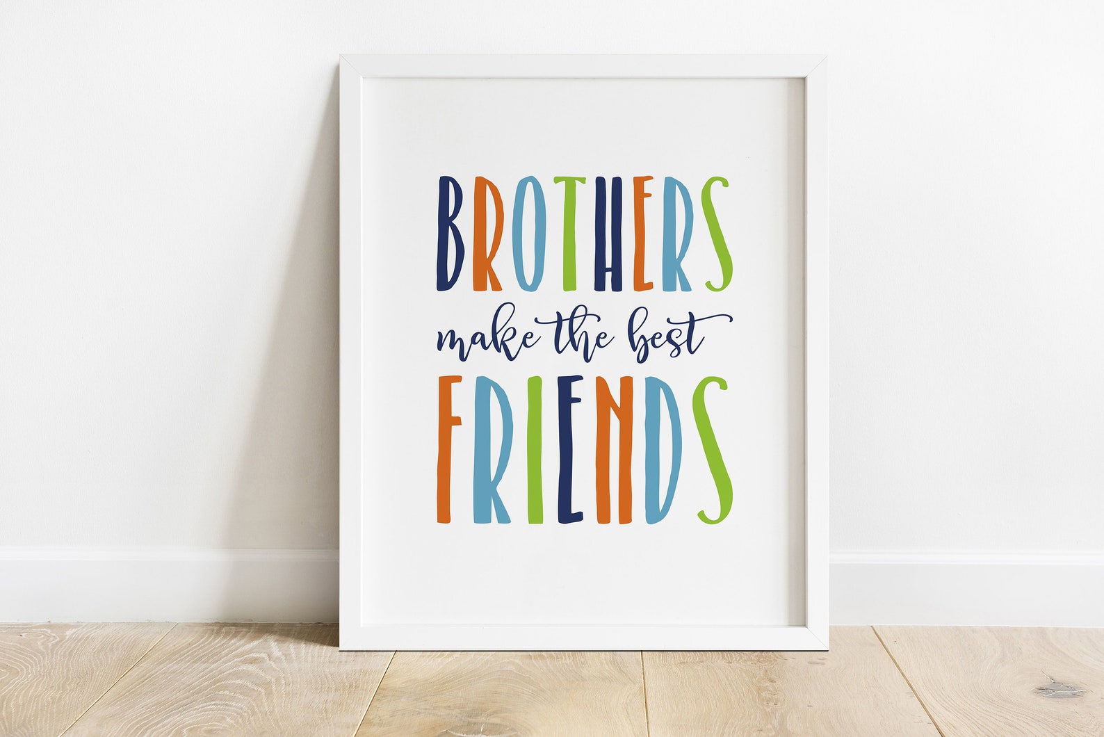 Brothers Make the Best Friends Printable Boy Nursery Prints - Etsy