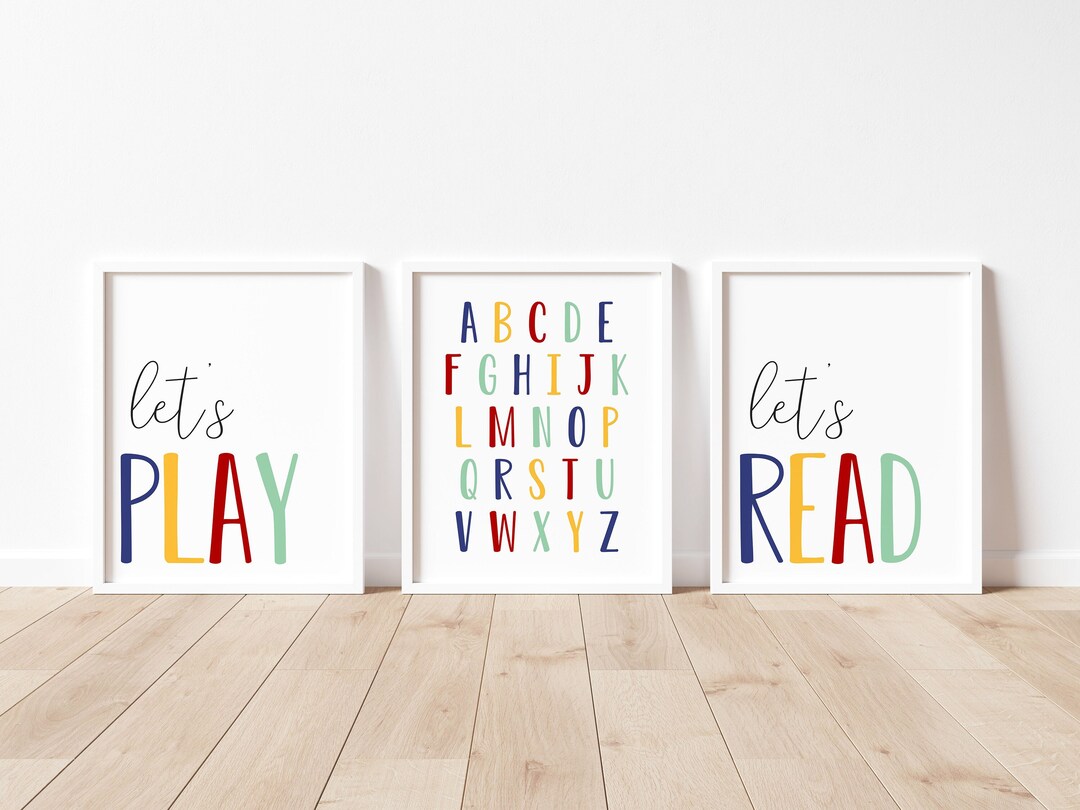 DIGITAL FILES, Classroom Posters, Playroom Wall Decor, Playroom Decor ...