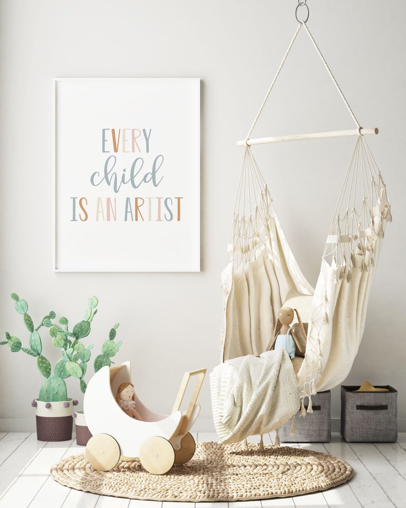 DIGITAL FILE Every Child Is An Artist Printable Classroom | Etsy