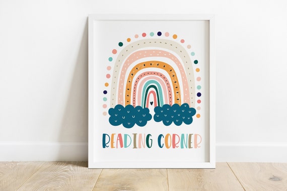 DIGITAL FILE Reading Corner Sign Reading Corner Decor | Etsy