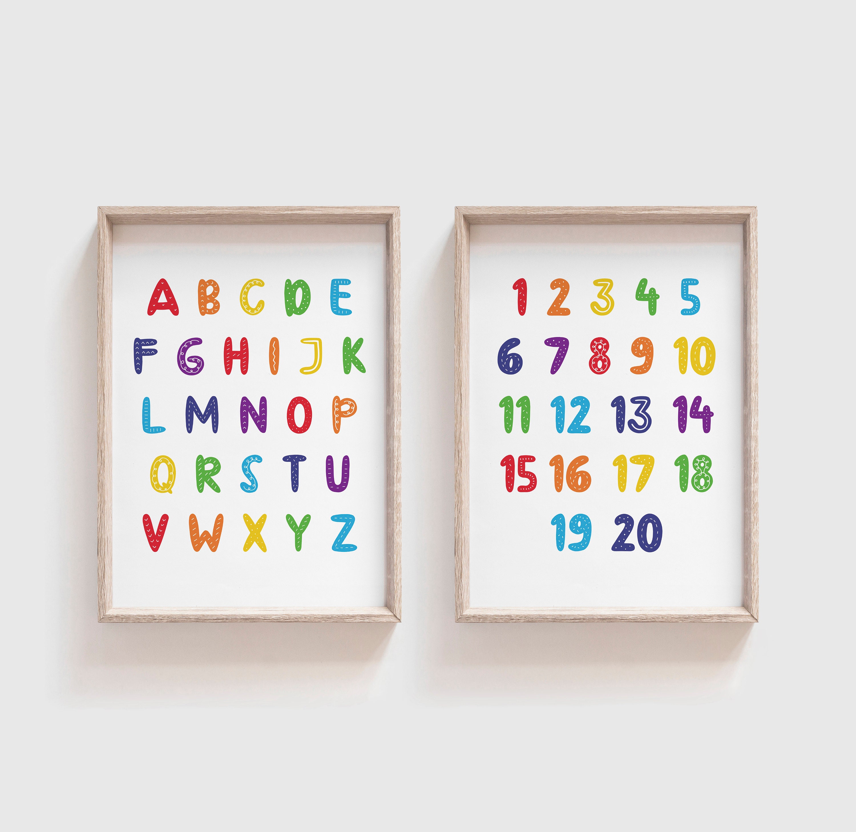 Number Printable 123 Poster Number Wall Art Nursery Decor | Etsy