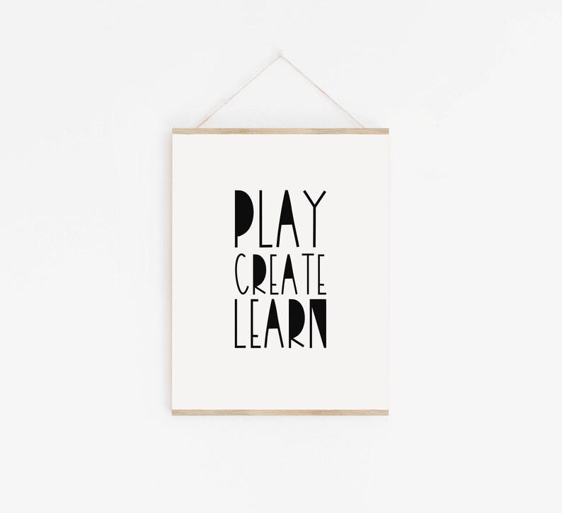Play Create Learn Printable Playroom Printable Nursery | Etsy