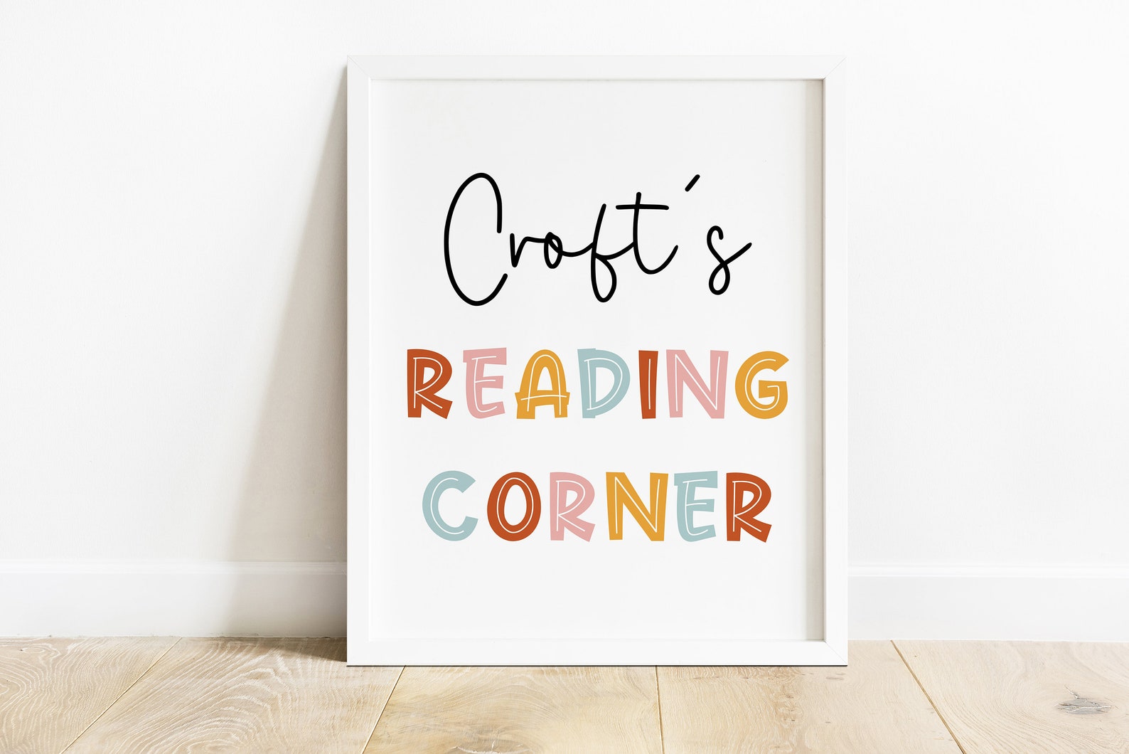 DIGITAL FILE Reading Corner Poster Reading Corner Sign - Etsy