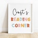 DIGITAL FILE Reading Corner Poster Reading Corner Sign - Etsy