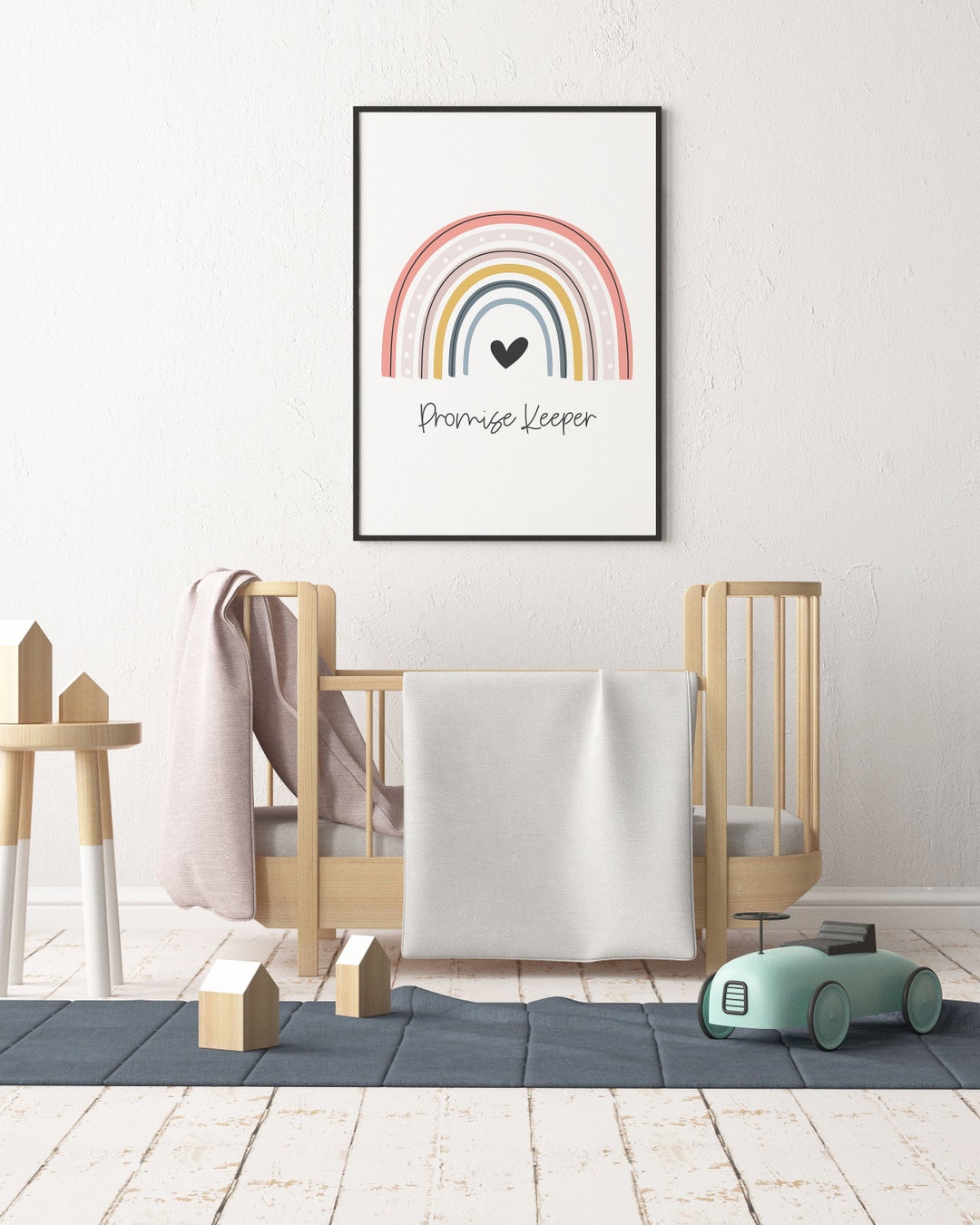 Promise Keeper Printable, Rainbow Printable, Christian Wall Art ...