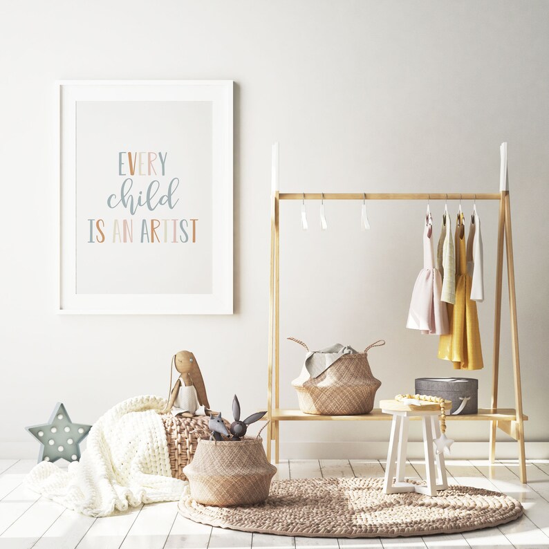 DIGITAL FILE Every Child Is An Artist Printable Classroom | Etsy