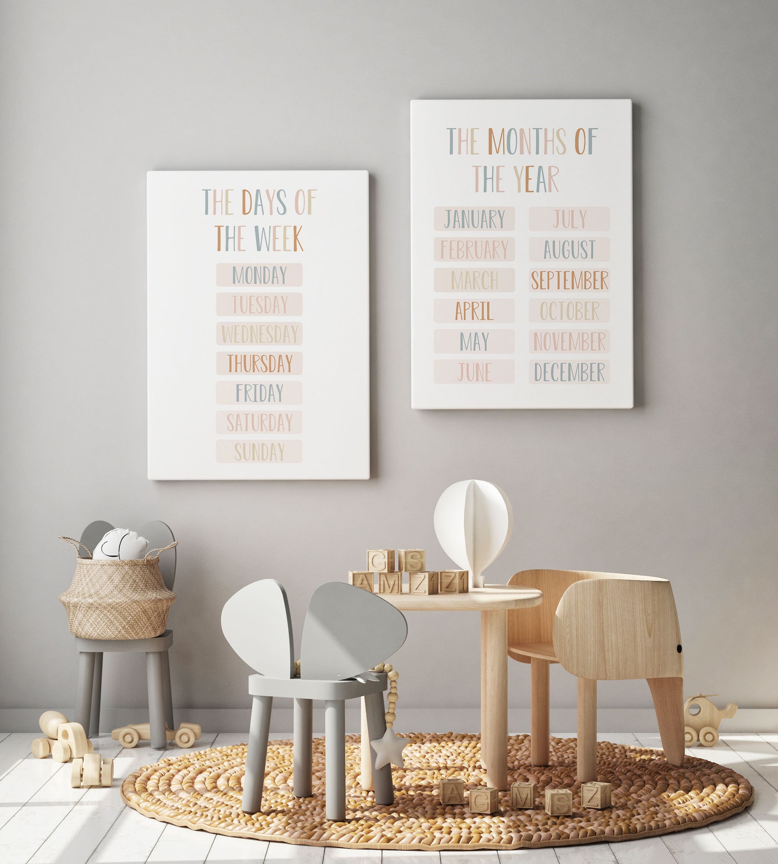 Days of the Week Printable Education Poster Homeschool | Etsy