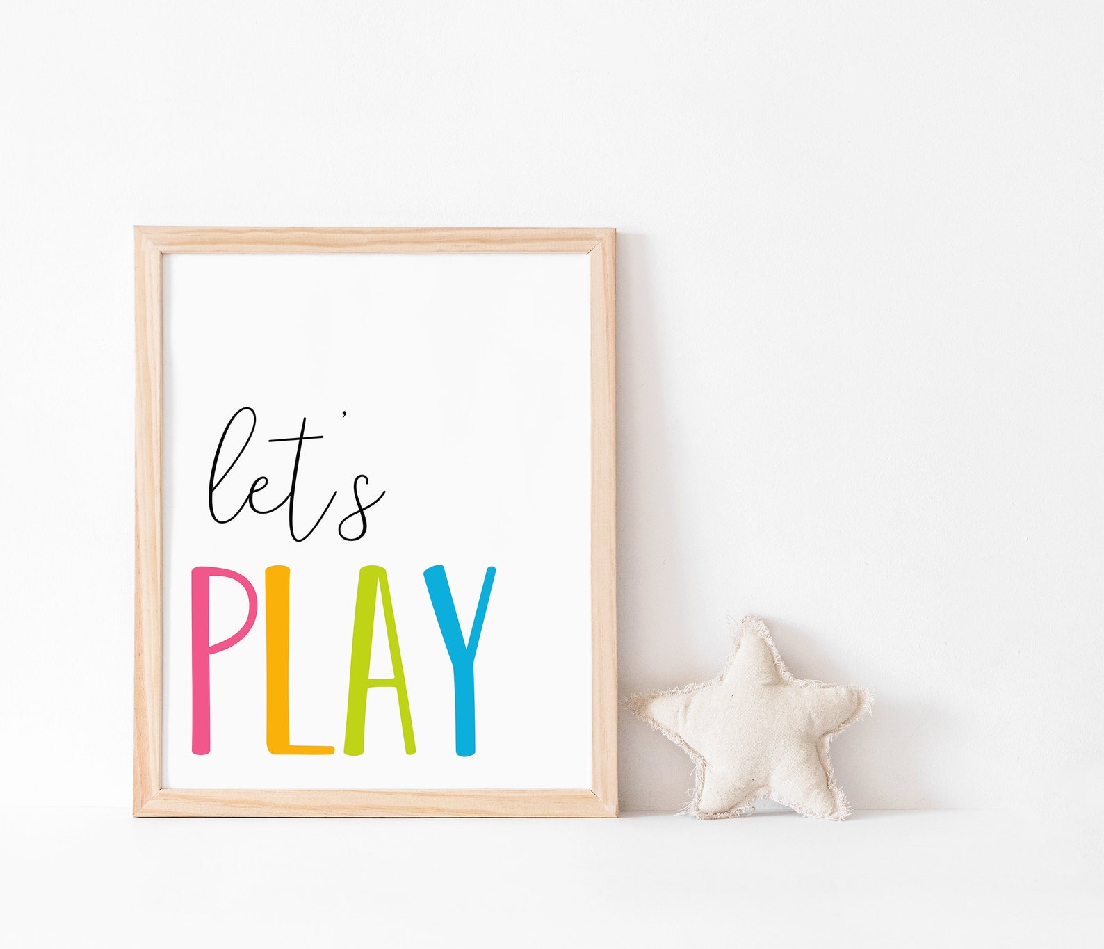 Let's Play Printable Let's Play Sign Playroom - Etsy