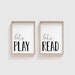 DIGITAL FILE, Let's Read Print, Let's Read Sign, Reading Corner Sign ...