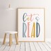 Let's Read Printable, Reading Print for Children, Playroom Wall Art ...