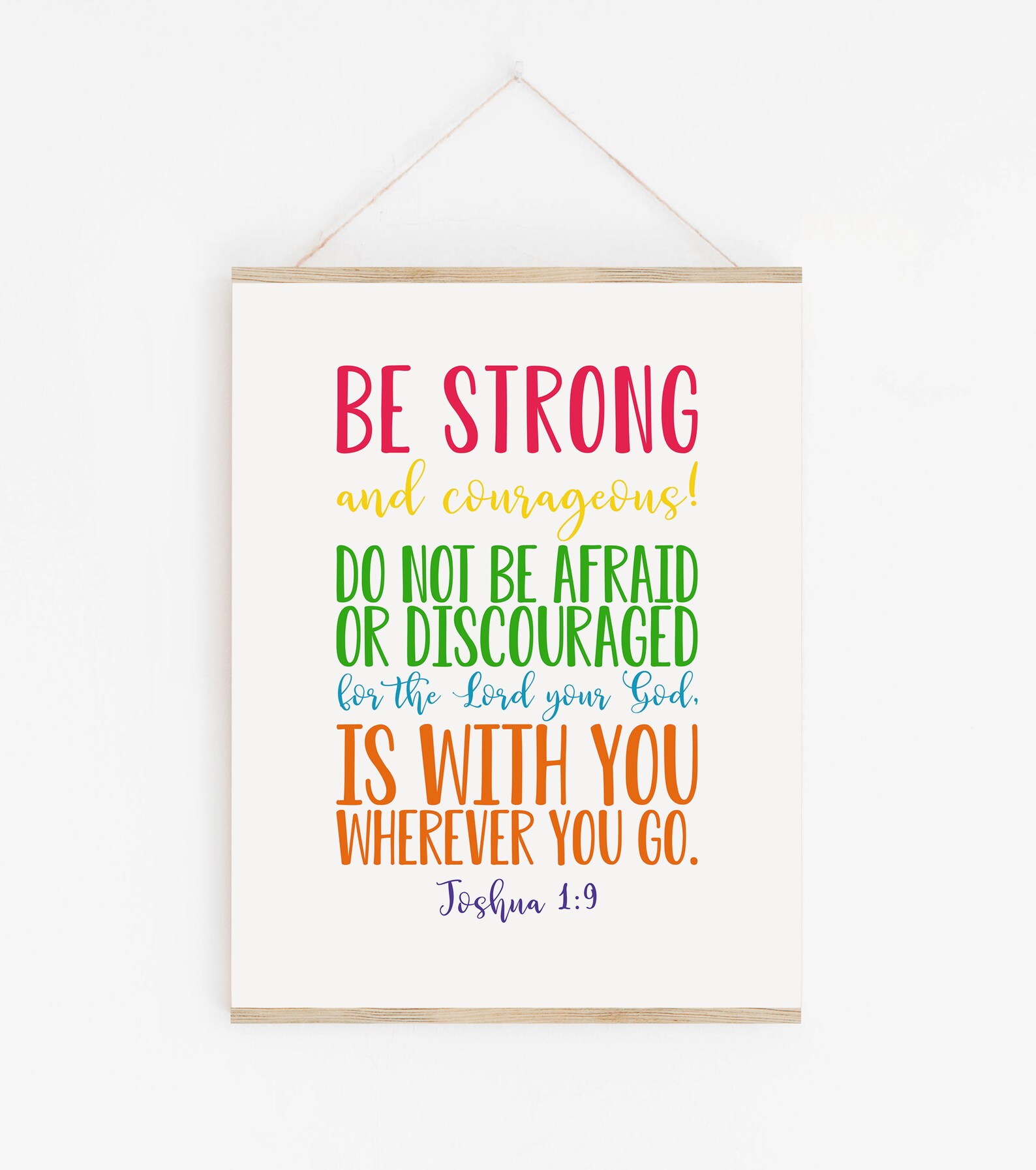 Joshua 1:9 Wall Art Joshua 1 9 Bible Verse Joshua 1 9 - Etsy