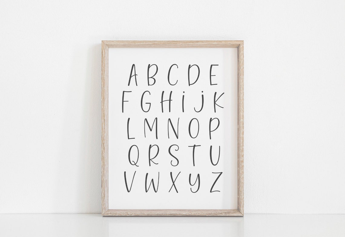 DIGITAL FILES Alphabet Poster Numbers Poster Classroom | Etsy