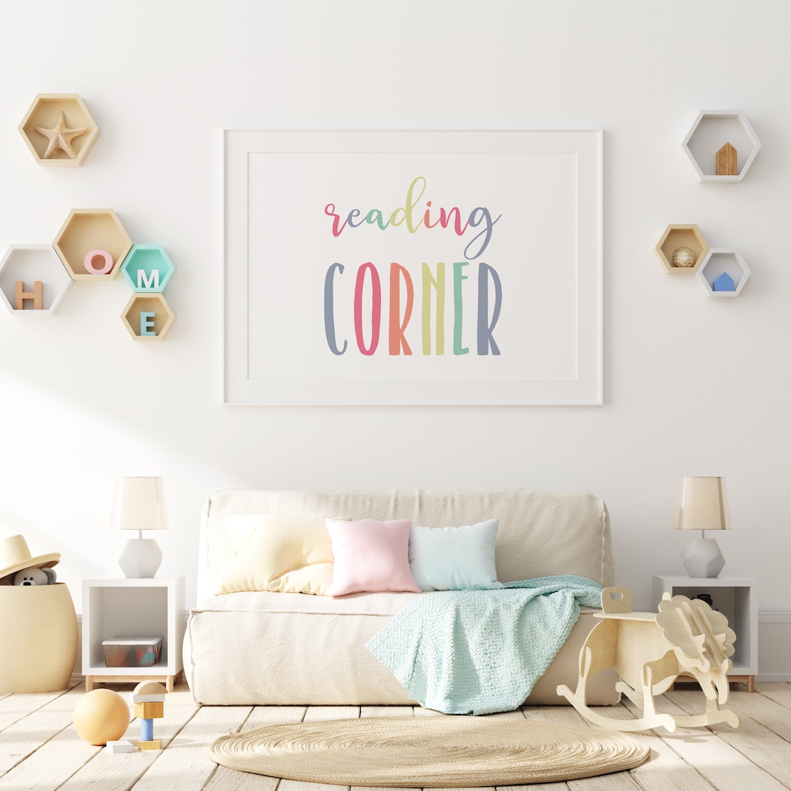 Reading Corner Printable Reading Corner Wall Art Reading - Etsy