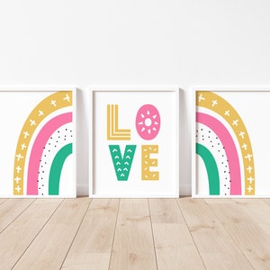 DIGITAL FILE, Love Print Wall Art, Love Printable, Nursery Print ...