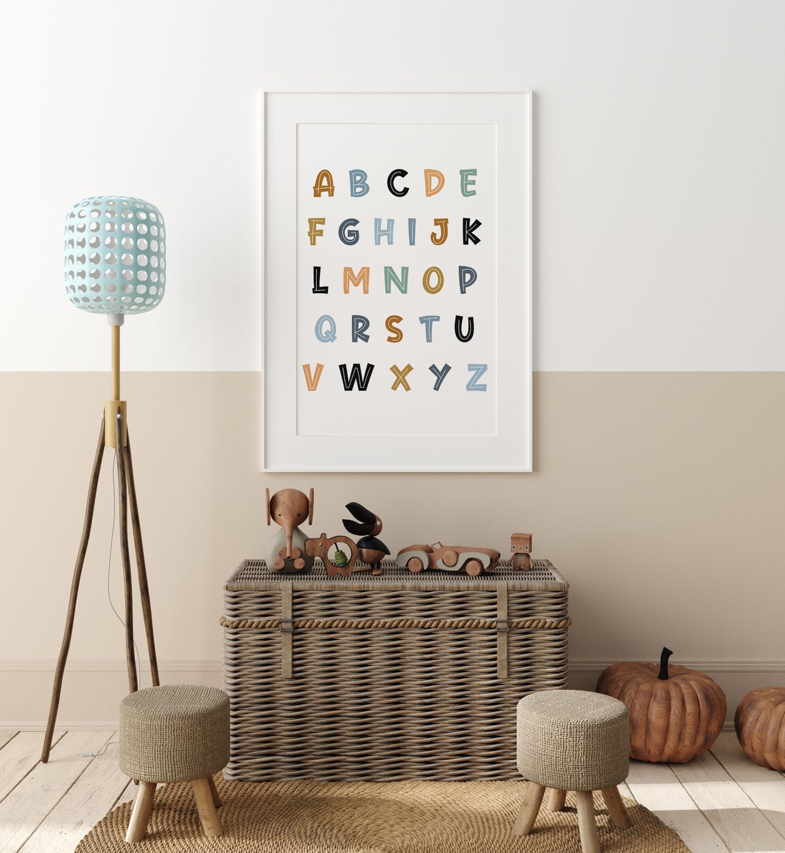 DIGITAL FILE Alphabet Poster for Kids Alphabet Printable | Etsy