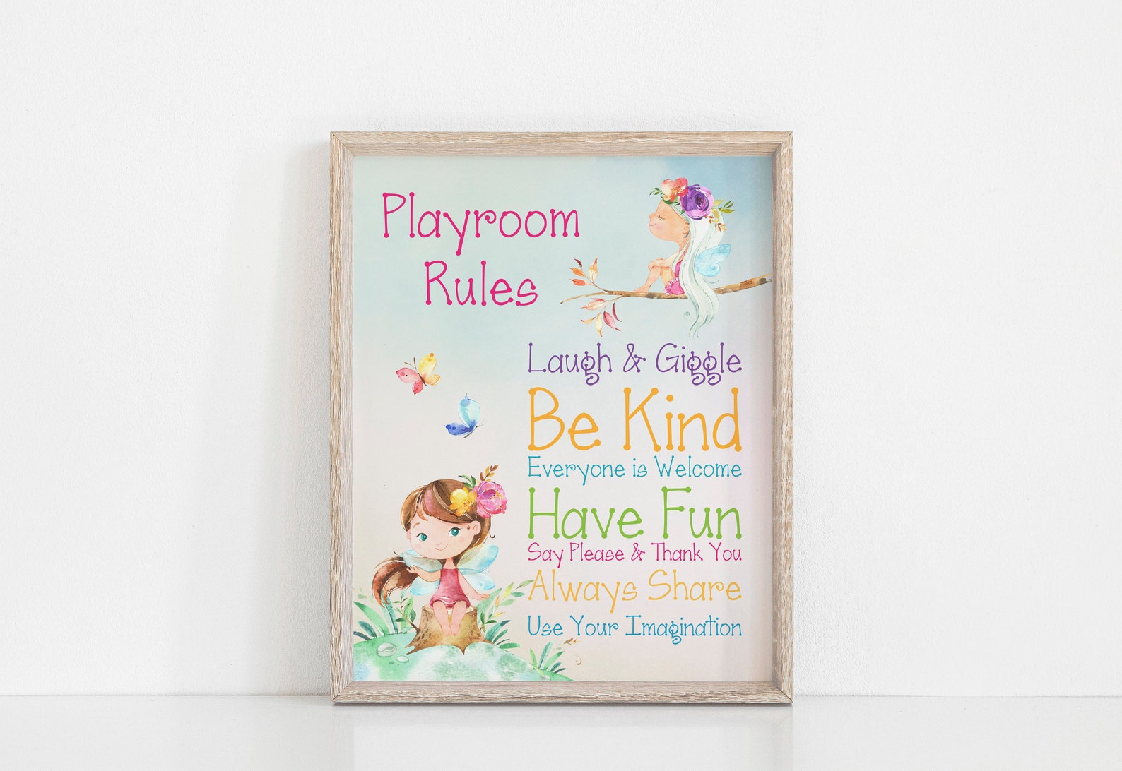 Playroom Rules Printable Playroom Wall Art Playroom Rules | Etsy