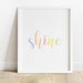 Shine Printable Printable Wall Art Quote for Nursery Girl - Etsy