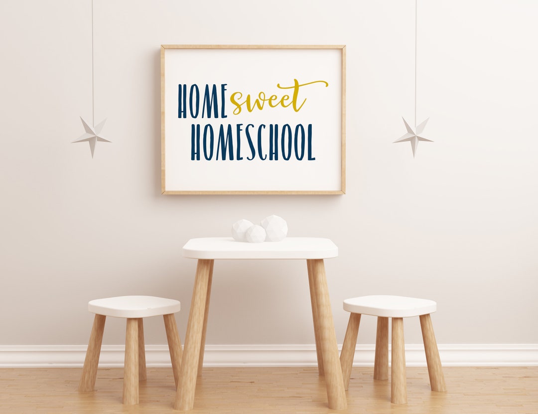 Home Sweet Homeschool Printable, Home Sweet Homeschool Sign, Classroom ...
