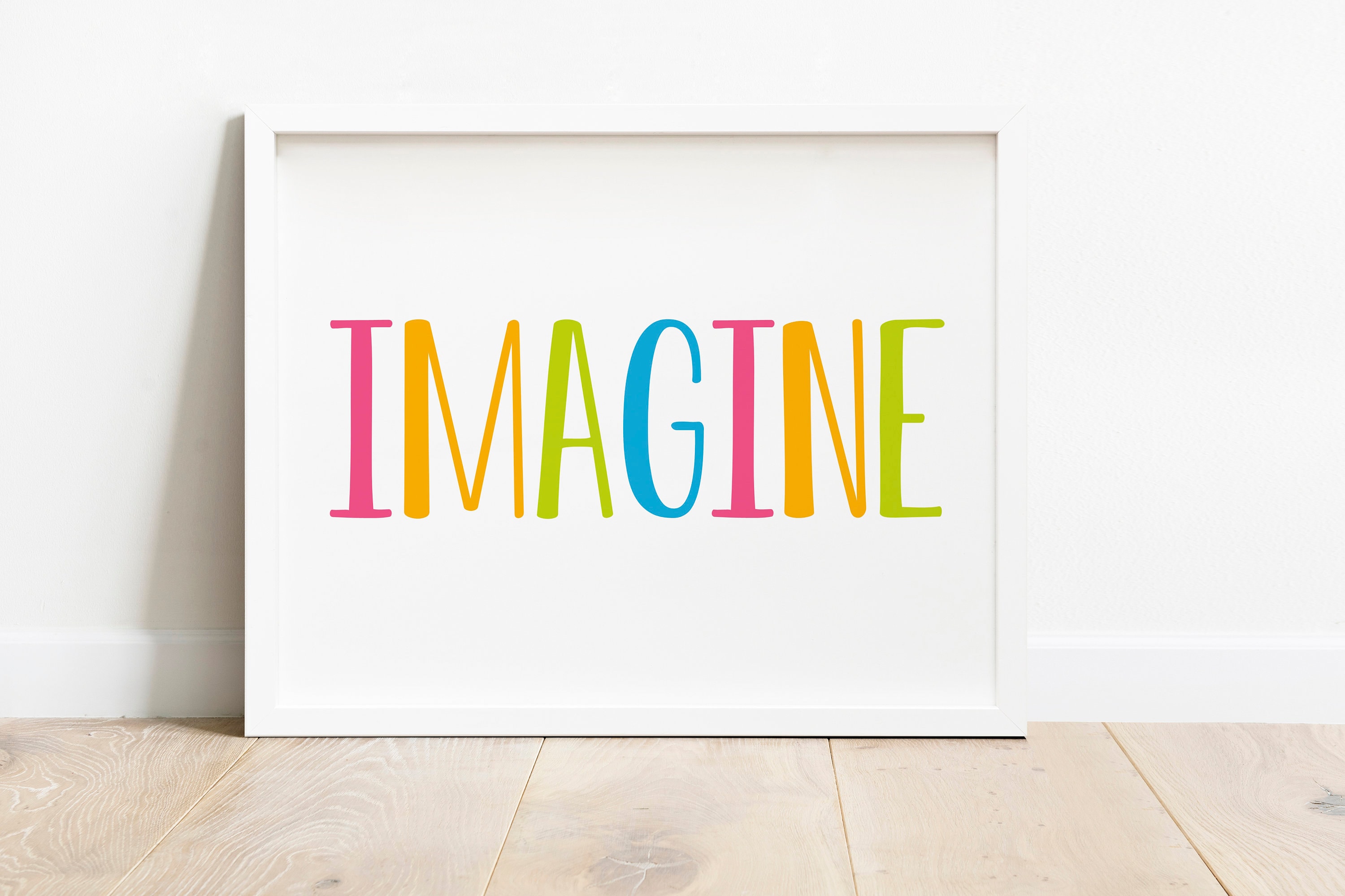 Imagine Printable Imagine Sign Quotes for Kids Kids Room | Etsy