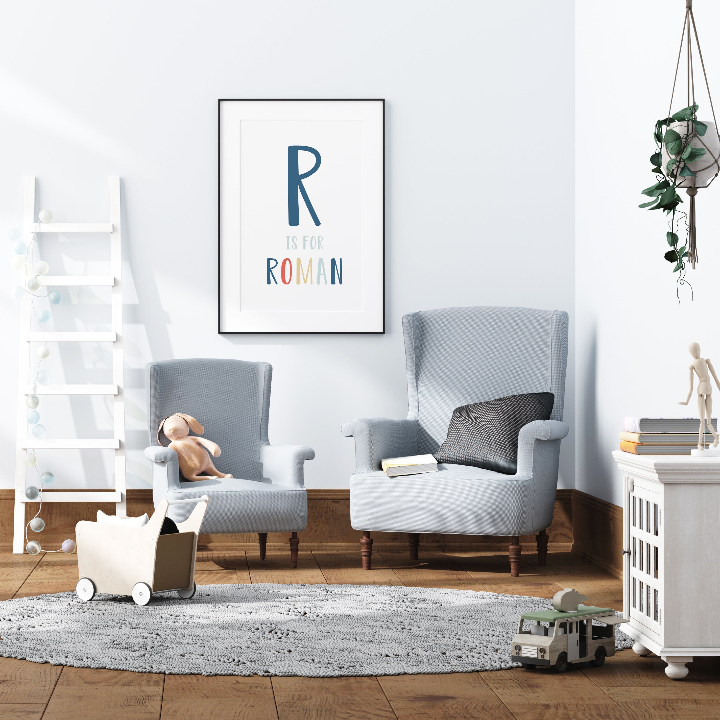 DIGITAL FILE Name Print Printable Name Art Name Wall Decor | Etsy