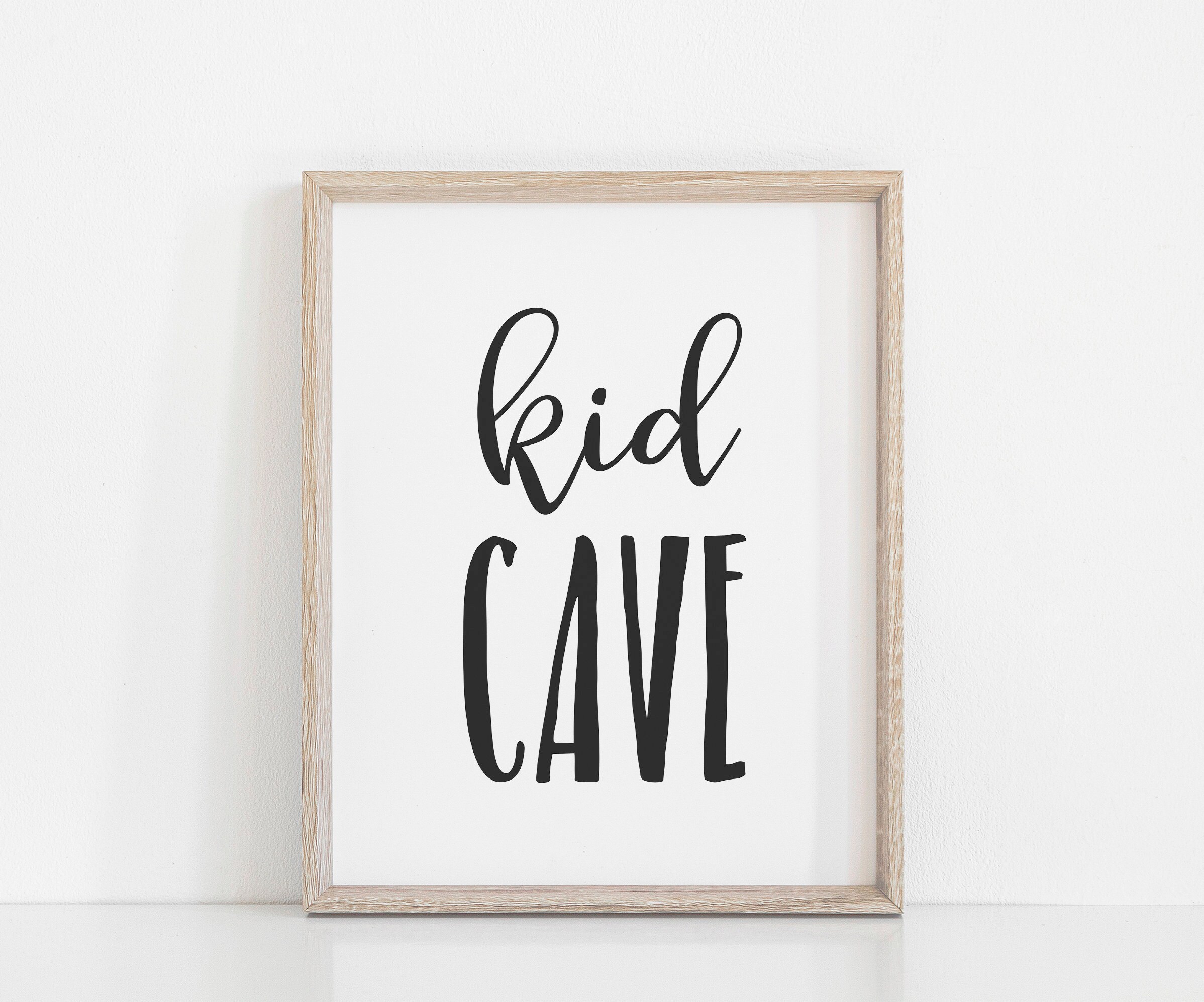 Kid Cave Printable Kid Cave Sign Playroom Decor Kids Room | Etsy