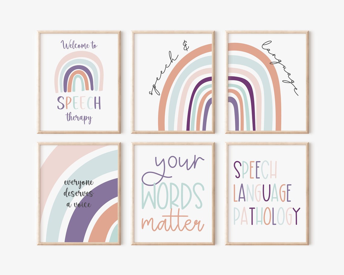 DIGITAL FILES Speech Therapy Room Decor Speech Room Wall - Etsy