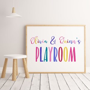 This is Our Happy Place, Rainbow Printable, Girls Room Decor, Playroom ...