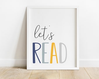 Time to Read Sign Educational Wall Art Classroom Posters - Etsy