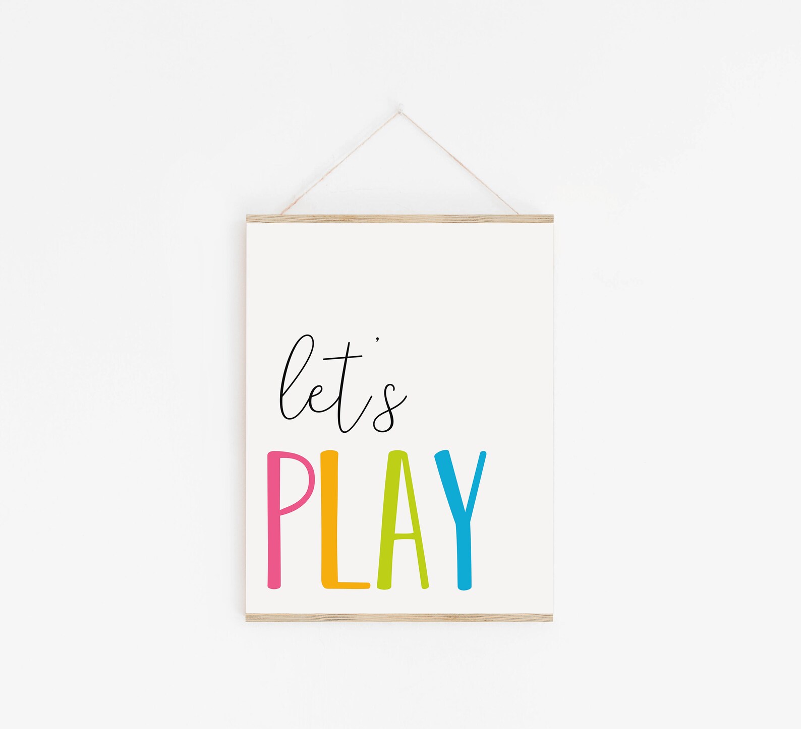 Let's Play Printable Let's Play Sign Playroom - Etsy