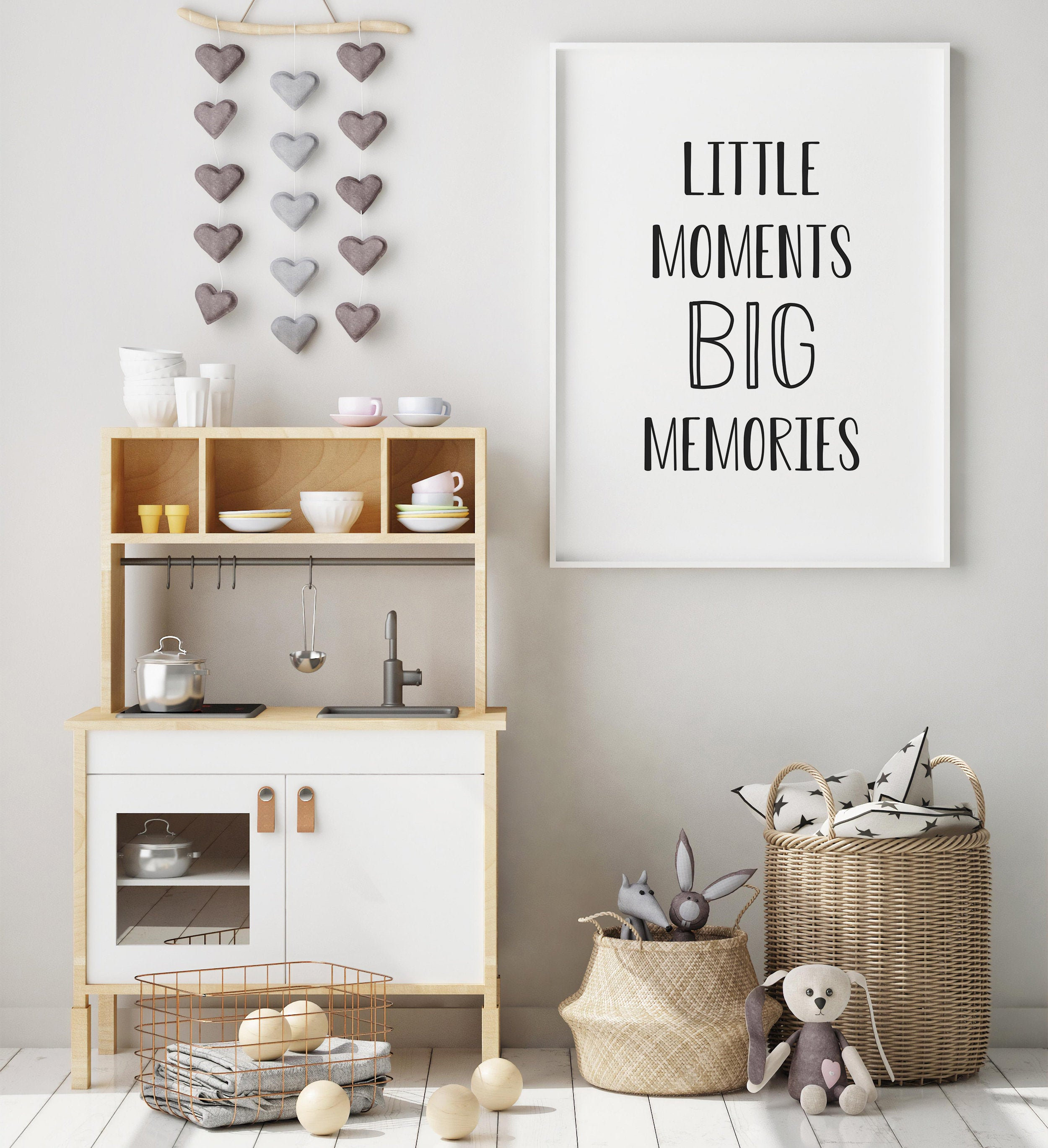 Little Moments Big Memories Nursery Prints Playroom Prints | Etsy