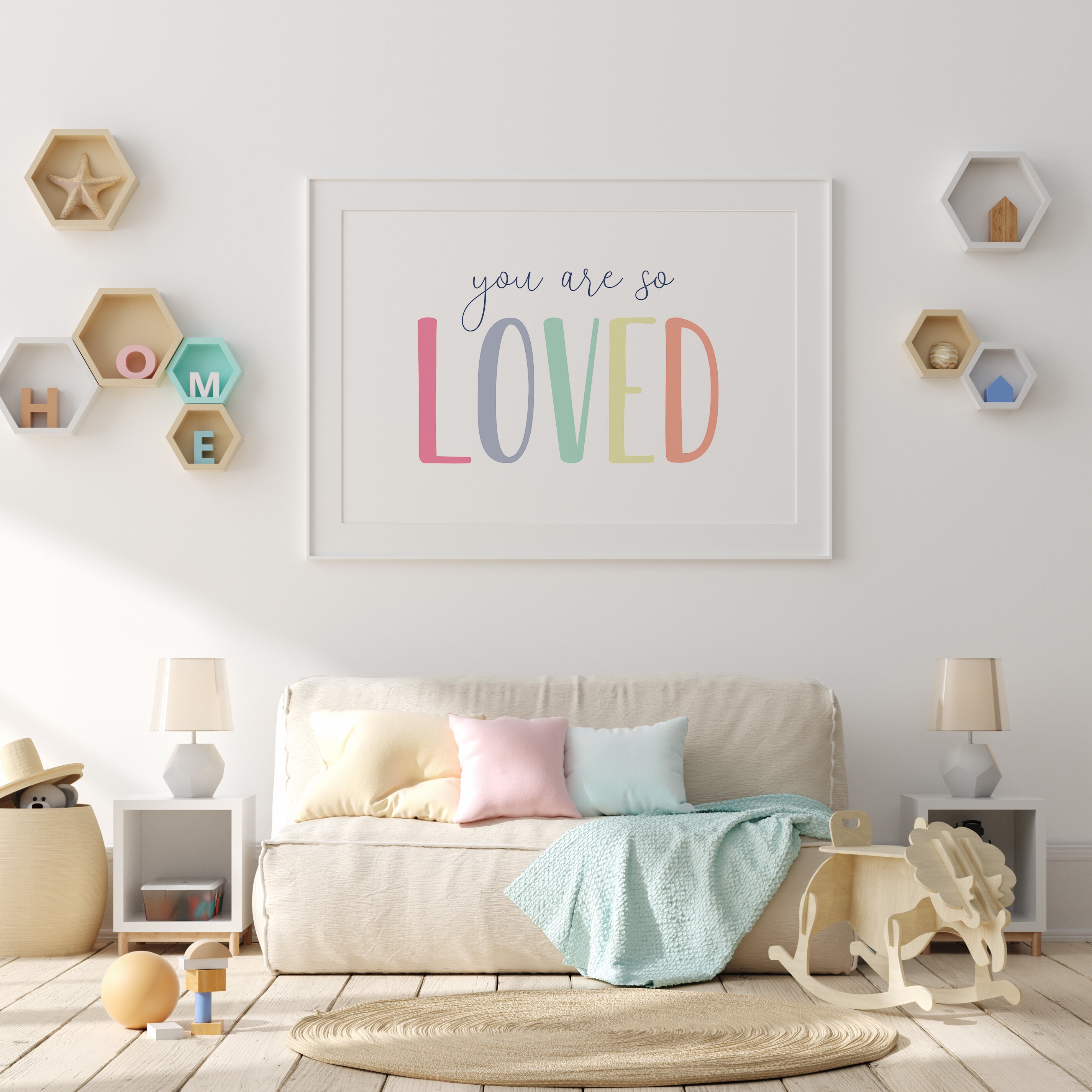 You Are so Loved Printable You Are so Loved Wall Art Nursery - Etsy