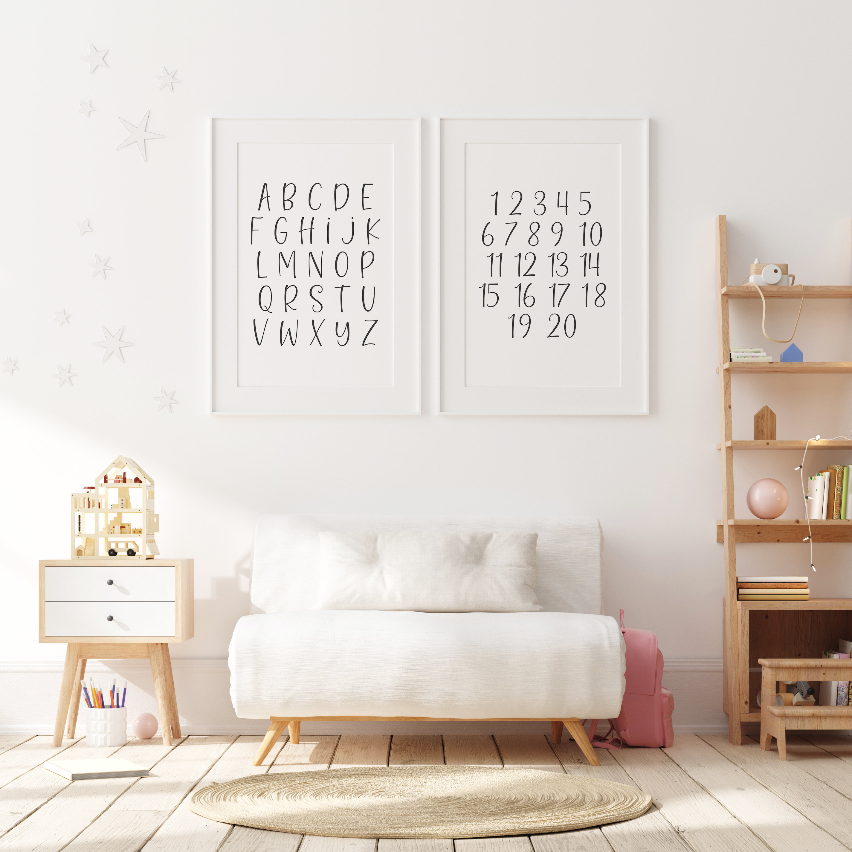 DIGITAL FILES Alphabet Poster Numbers Poster Classroom | Etsy