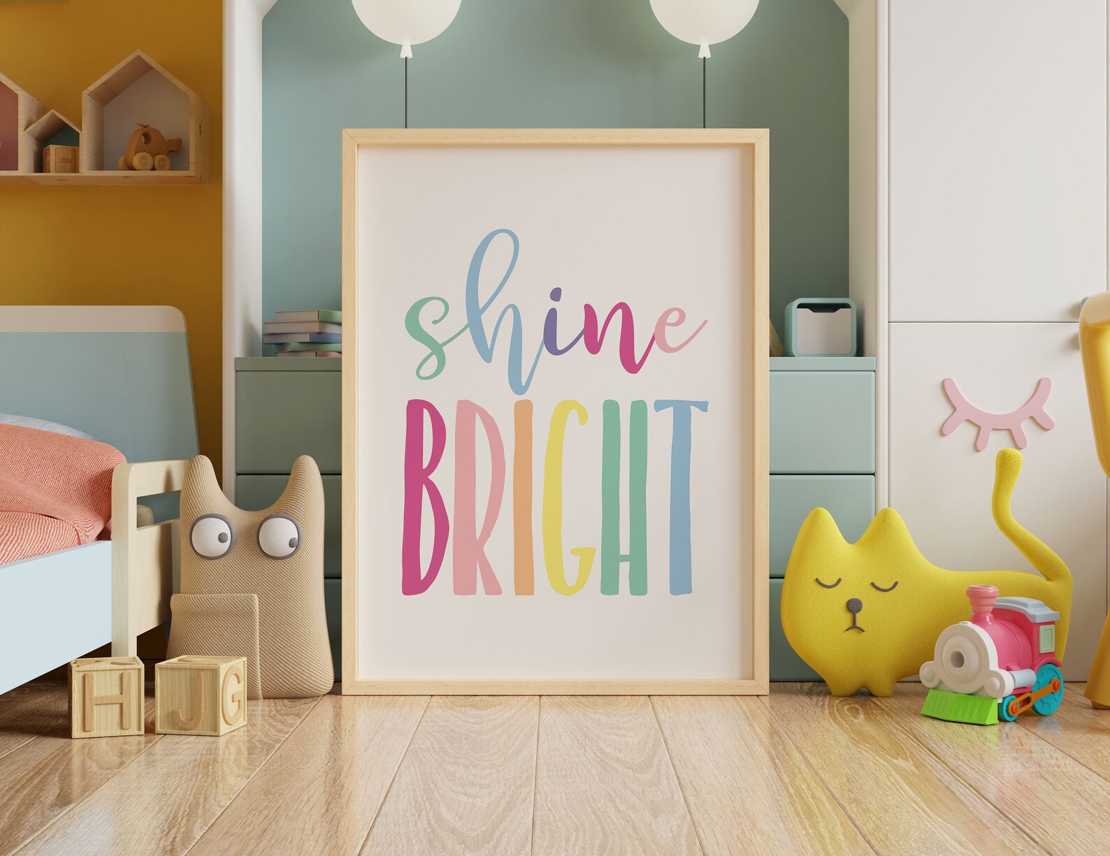 Shine Bright Printable Shine Bright Sign Playroom Decor - Etsy